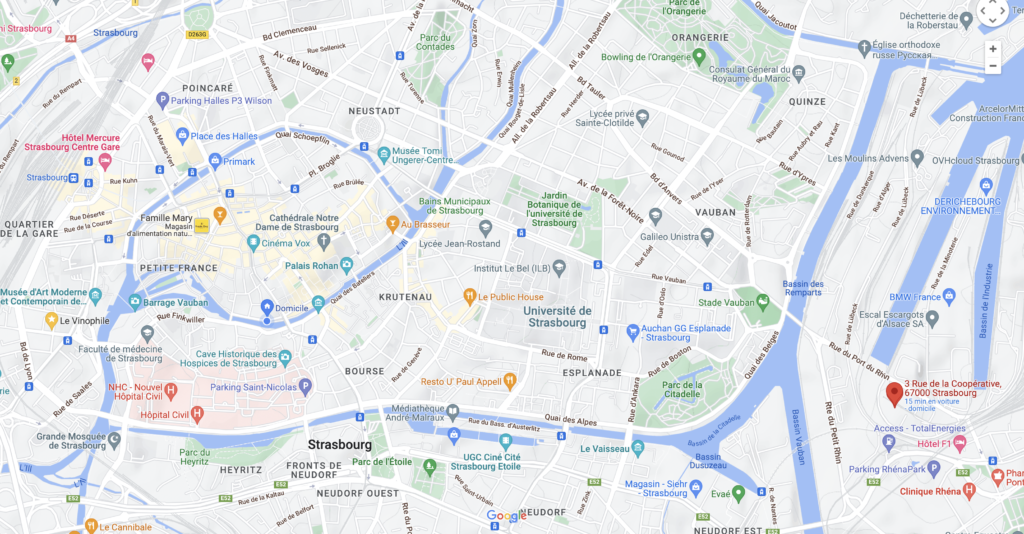 Strasbourg-map - Didaktic